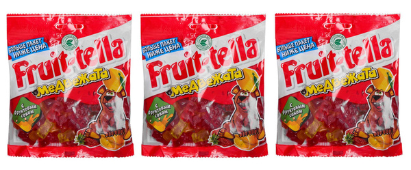 Мармелад жевательный Fruittella Медвежата 3 уп по 150 г Россия купить на OZON по низкой цене ...