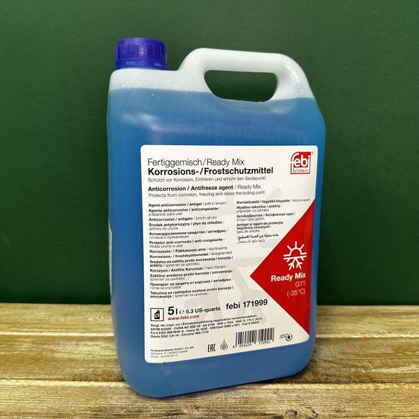 Антифриз Готовый к применению Синий FEBI G11 5л 171999 купить на OZON ...