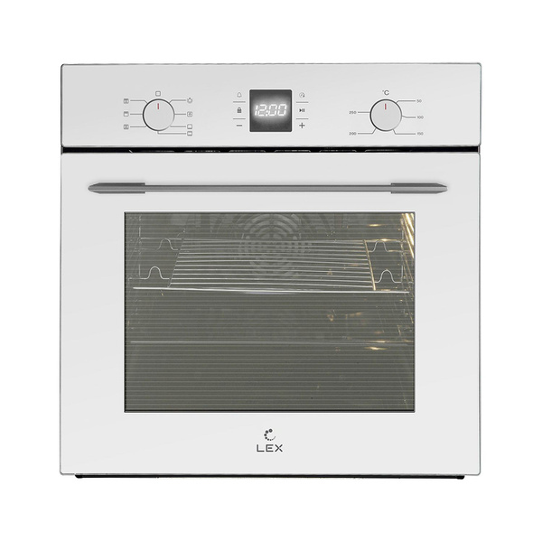 Духовой шкаф LEX EDM 076 WH, встраиваемый, электрический, гидролизная очистка, белый купить на ...