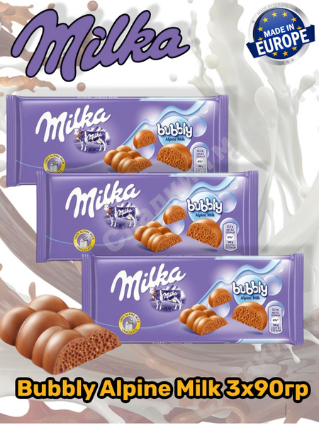 Шоколад Milka Bubble Alpine Milk, 3 шт по 90гр купить на OZON по низкой ...