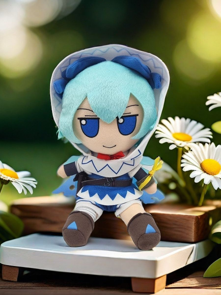 Аниме Мягкие Игрушки TouHou Project Fumo Cirno Hero of Ice Fairy / Cirno Игрушка Антистресс 20 ...