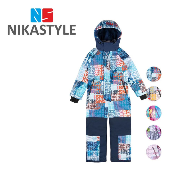 Комбинезон утепленный Мальчики NIKASTYLE, размер 146 деним Зима Санки/Снегокаты/Тюбинги ...