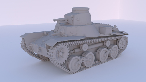 Type-95 Ha-Go 5.7cm Gun type 97 Сборная модель в масштабе 1:72 купить ...
