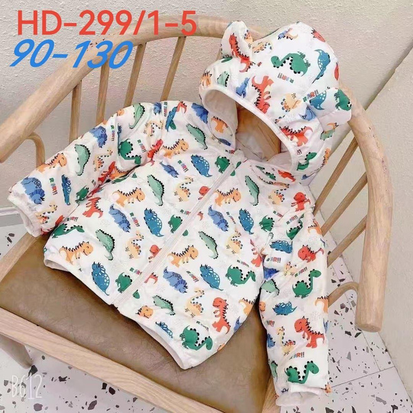 Куртка Мальчики, Девочки THANHDAT белый глянец Полиэстер, размер 92, 98 Длинный Демисезон ...