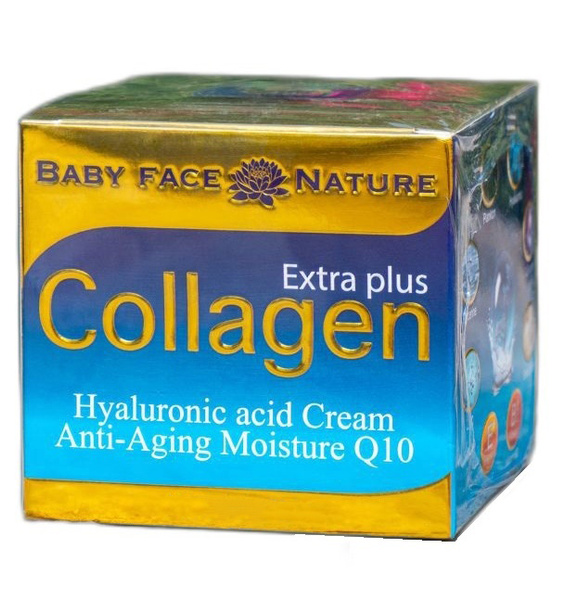 EXTRA PLUS COLLAGEN Hyaluronic acid Cream Anti-Aging Moisture Q10 ...