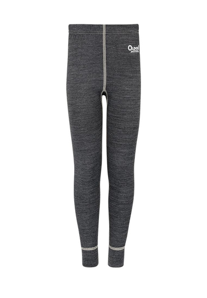 Термобрюки Девочки OLDOS, размер 158 Зима Шерсть, Полиакрилонитрил серый, темно-серый ...