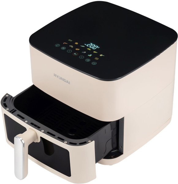Аэрогриль Hyundai HYF-9086 2000Вт сливочный/черный купить на OZON по ...