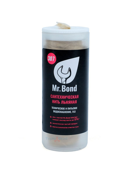 Льняная сантехническая нить Mr.Bond 307 55м купить на OZON по низкой ...