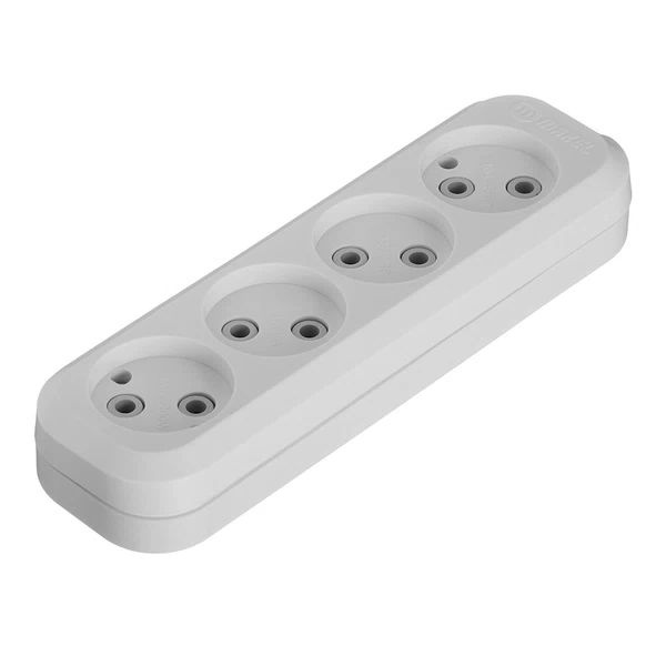 Колодка электрическая 4 розетки Makel 10 А 250 В 2,2 кВт белая (MGP141) купить на OZON по низкой ...