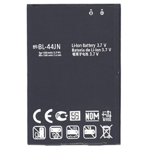 Аккумулятор для телефона LG Optimus Black P970 C660 E610 L5 MS840 BL-44JN 1500mAh 3,7V купить на ...