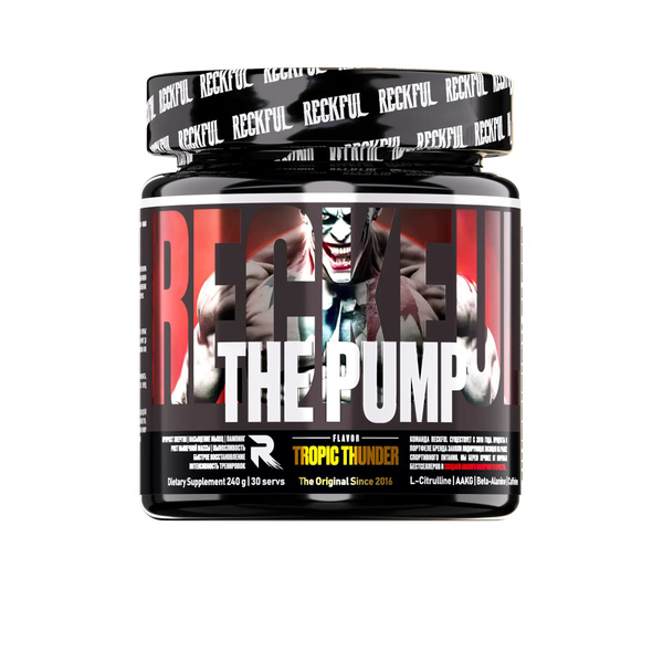 Характеристики Предтренировочный комплекс Reckful Pump Complex 240g 30 ...