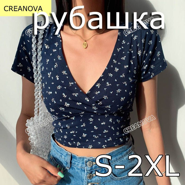 Рубашка Женский CREANOVA синий Бретельки Breathable, размер 42 Без застежки Китай купить c ...