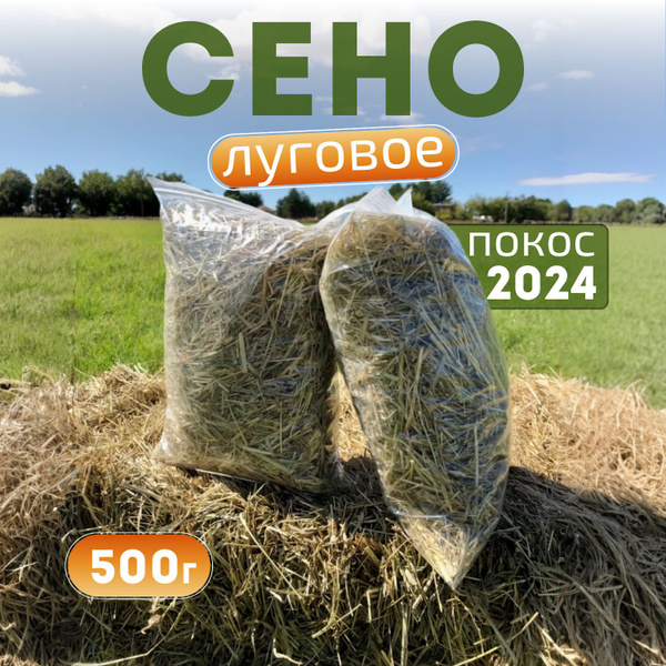 Сено для кролика 500гр, сено для морских свинок луговое купить на OZON ...