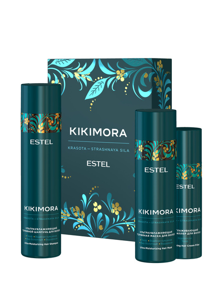 ESTEL PROFESSIONAL Косметический набор KIKIMORA для увлажнения волос (шампунь 250 мл, маска 200 ...