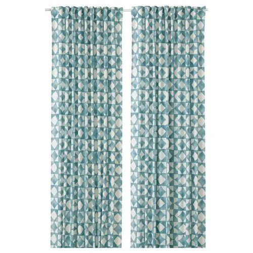 Комплект штор IKEA 905.977.26 , 300х, синий, Хлопок купить c доставкой на OZON по низкой цене ...