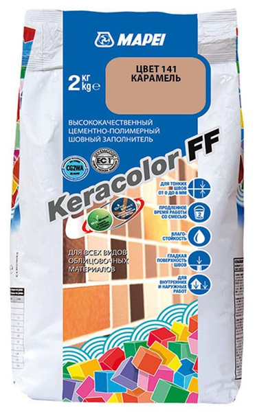 MAPEI Keracolor FF цементно-полимерный шовный заполнитель №141 карамель ...