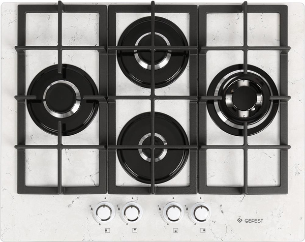 GEFEST Газовая варочная панель ПВГ 2231-01 Р152 белый купить c доставкой на OZON по низкой цене ...