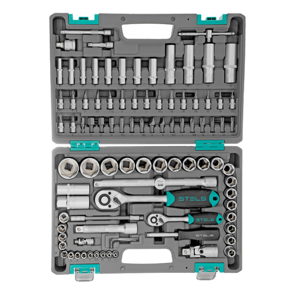 Набор инструментов STELS 14106 , набор инструментов для автомобиля, 94 предмета 1/2", 1/4 ...