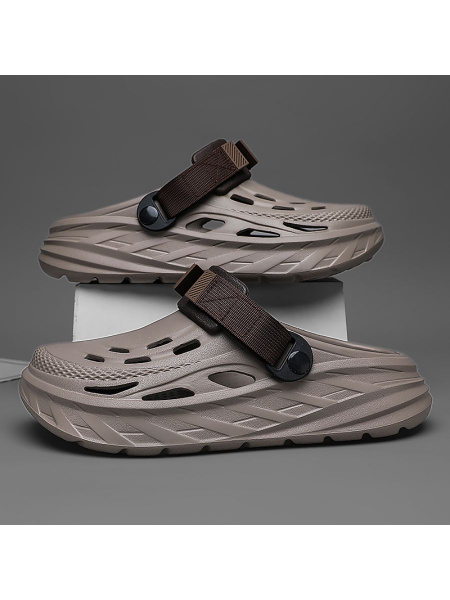 Сабо Мужской SARIWEN EVA, размер 43 Толстая подошва, Рифлёная подошва Без каблука Пряжки Нет ...