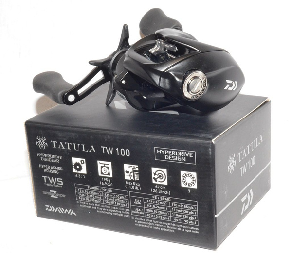 Катушка Daiwa 23 TATULA, Мультипликаторная, 100, Боковой фрикцион ...