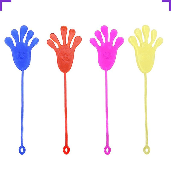 Игрушка Sticky Jelly Hands Набор Из 12 Штук Яркие Растяжимые И ...