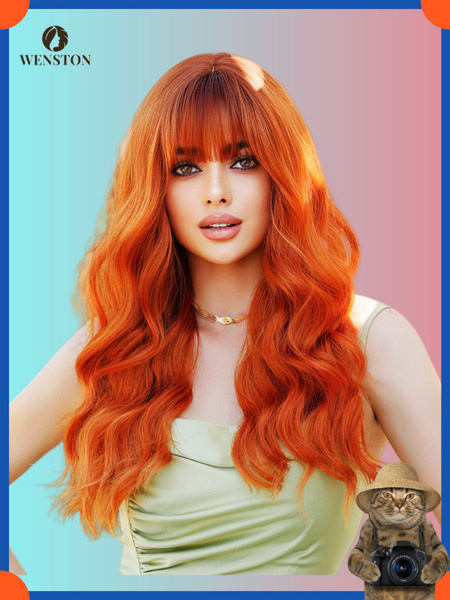WENSTON-HW58 Европейский длинный кудрявый парик для женщины купить c ...