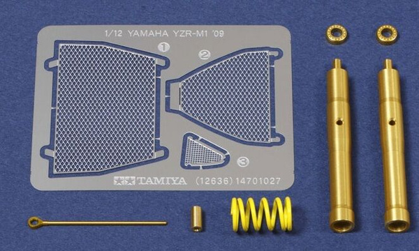 Tamiya 12636 1/12 Model Yamaha YZR-M1 '09 Передний ряд деталей купить ...