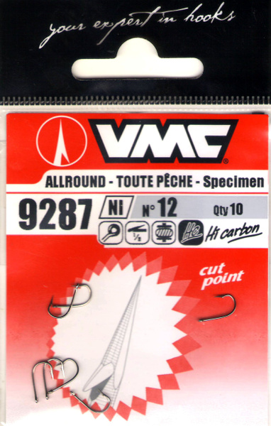 Крючок рыболовный VMC 9287 NI №12 (10 шт.) купить на OZON по низкой ...