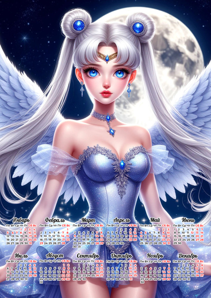 Календарь "Sailor Moon" на 2026, формат А4 с ламинацией купить на OZON по низкой цене (1685610669)