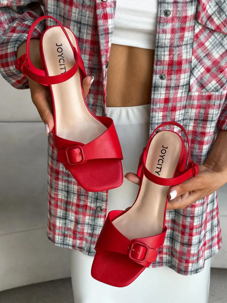 Босоножки Женский JOYCITY Платформа Искусственная кожа, размер 37 Открытый нос, Тонкая подошва F ...