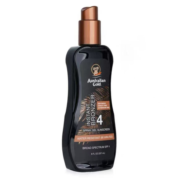 Australian Gold SUNSCREEN SPF 4/спрей с мгновенным бронзером,Освежающий ...