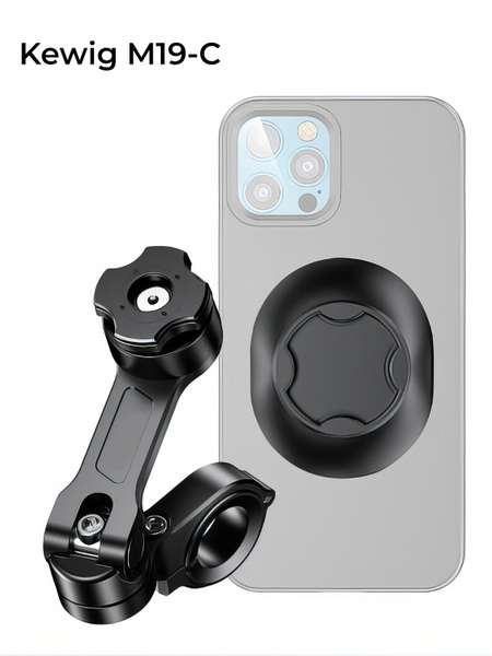 Kewig M19-C Держатель для телефона на велосипед, мотоцикл, скутер, самокат на руль 22-32 мм ...