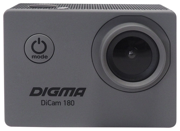 Экшн-камера Digma DC180 DiCam 180 серый купить на OZON по низкой цене (2101290809)