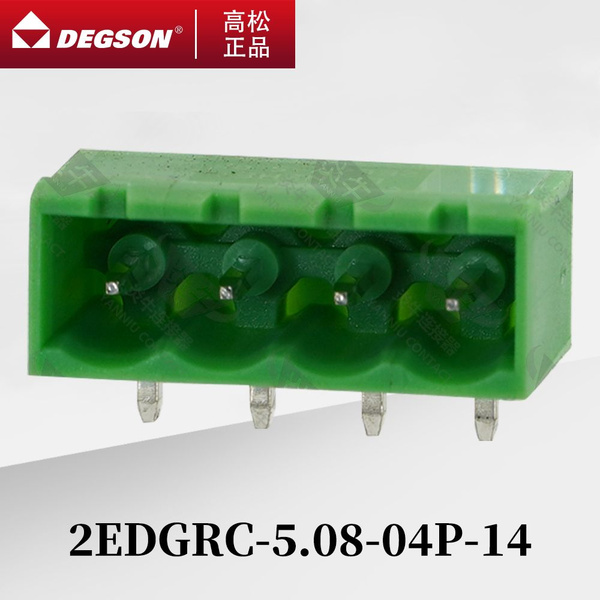 10 шт. DEGSON 2EDGRC-5.08-04P-14-00ZH Клеммная колодка 5.08 мм, 4 контактов, PCB разъем ...