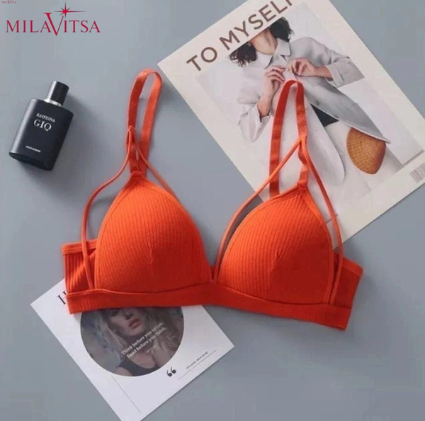 Бюстгальтер Женский Milavitsa, размер 70A, 70B красно-оранжевый купить c доставкой на OZON по ...