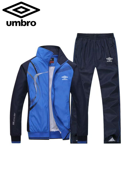 Костюм спортивный Мужской UMBRO Спортивный брючный синий, размер 48, 50 Полиэстер FR Однотонный ...