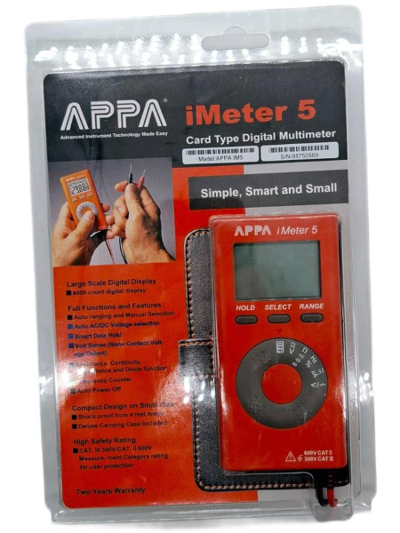 APPA iMeter 5, Мультиметр цифровой, ультракомпактный с чехлом купить на OZON по низкой цене ...