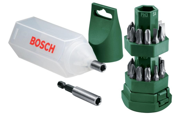Bosch Набор отверток, 25 предметов (коробка с функцией отвертки ...