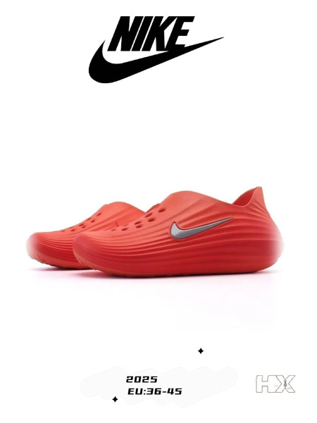 Босоножки Женский, Мужской Nike EVA, размер 44 Рельефный рисунок подошвы Лето США Без застёжки ...