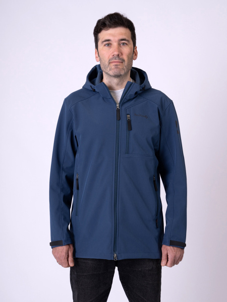 Куртка Мужской RedFox Капюшон, Карманы деним капюшон Softshell, Мембранные материалы, размер 58 ...