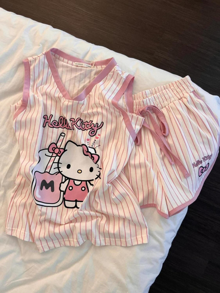 Комплект одежды Женский YIFU HOME Домашний белый, розовый, размер 48 Лавсан Китай На любой сезон ...