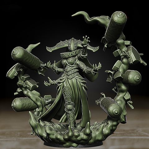 Артиллерийская ведьма миниатюра для настольных игр Trench crusade, ДнД ...