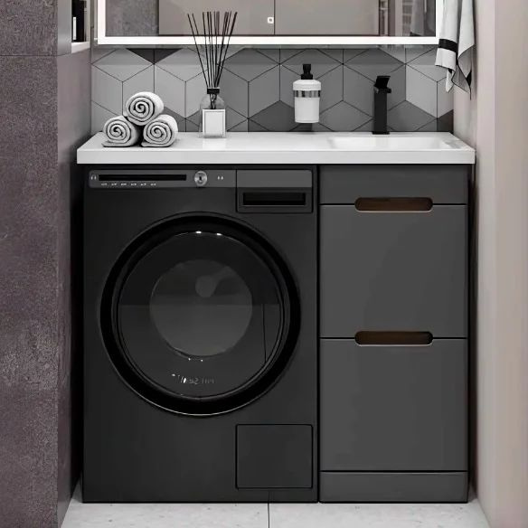 Тумба с раковиной SanStar Darko 100 R под стиральную машину под стиральную машину, напольная ...