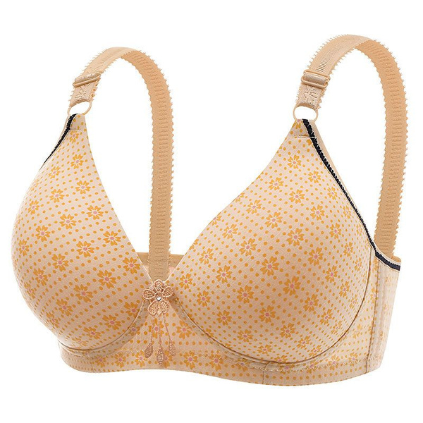 Бюстгальтер Женский с модифицируемыми лямками, бралетт, размер 80A, 80B бежевый Хлопок ...