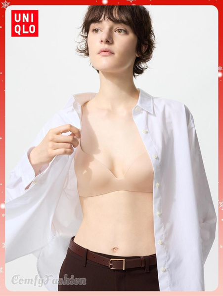 Бюстгальтер Женский Uniqlo, размер 65A, 65B бежевый купить c доставкой на OZON по низкой цене ...