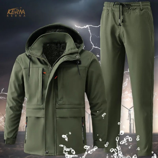 Костюм рабочий Мужской KERNA, размер 58, 60 галопогосский зеленый, рост 165-190 Полиэстер ...