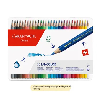 Caran d'Ache Набор карандашей, вид карандаша: Акварельный, 30 шт ...