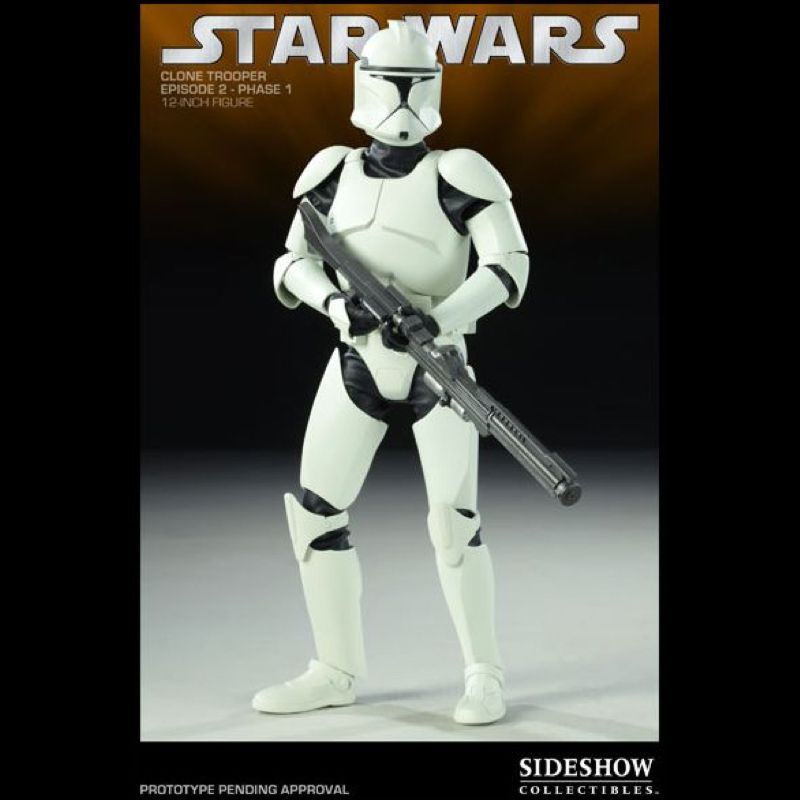 Sideshow Collectibles Star Wars Republic Clone Trooper Phase 1 Armor 1 6 12 Inch Action Figure OZON 1750934707
