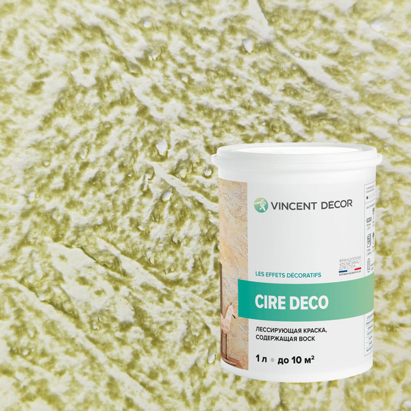 Декоративное покрытие Vincent Decor Краска декоративная лессирующая с ...