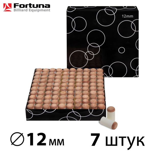 Колпачок / наконечник для кия Fortuna Push On Tips 12 мм, 7 шт ...